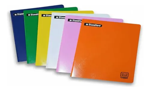 Seis Cuadernos Standford Note Book Colores Surtidos Blanco | Cuotas sin ...