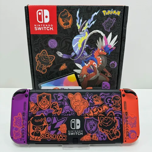 Nintendo Switch Desbloqueado Oled Edição Pokémon Scarlet Violet 128gb