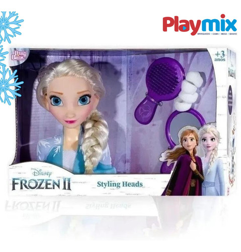 Boneca Styling Head Busto Para Pentear Elsa Frozen 2 Disney Frete Grátis