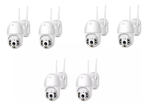 Cámara Domo Ptz Ip Wifi 360° Hd 1080 Sonido Noche Kit X 6 Cámara Domo Ptz Ip Wifi 360° Hd 1080 Sonido Noche Kit X 6
