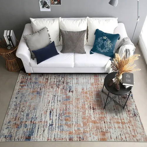 Alfombra Grande Azul Beige Difuminado 2.0x3.0mts | Meses sin interés