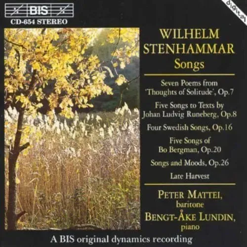 Cd 78162026 -stenhammer Sangs - Peter Mattei-bengt-ake Lundi ...
