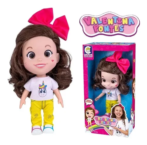 Boneca Youtuber Valentina Pontes - Cotiplás 2526 - 28 Cm | Parcelamento ... Boneca Youtuber Valentina Pontes - Cotiplás 2526 - 28 Cm | Parcelamento ...