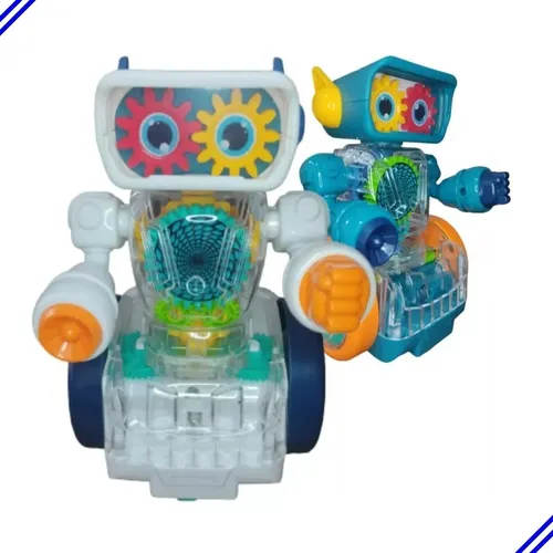Robo Brinquedo Musical Criativo Luzes Som Movimento 360 | MercadoLivre