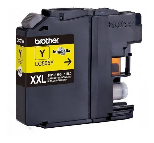 Cartucho Brother Lc-505y XXL Amarillo, 1300 Páginas | Cuotas sin interés Cartucho Brother Lc-505y XXL Amarillo, 1300 Páginas | Cuotas sin interés