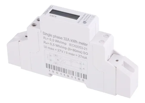 Din Rail Energy Meter 1p Lcd Digital Display Single Phase | MercadoLibre Din Rail Energy Meter 1p Lcd Digital Display Single Phase | MercadoLibre