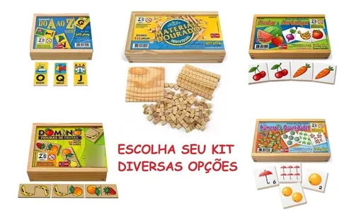 Kit 2 Jogo Pedagógico Escolar Escolha Matemática Alfabetiza Kit 2 Jogo Pedagógico Escolar Escolha Matemática Alfabetiza
