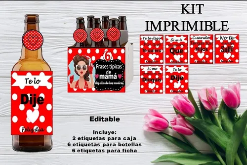 Etiquetas Cerveza Para Mama 6 Frases Tipicas De Mama En Venta En Apodaca Nuevo León Por Sólo
