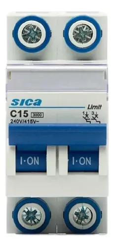 Interruptor Termomagnético Sica 2x15 Termica Limit 782215 Ea | MercadoLibre