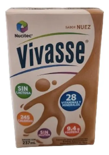 Bebida Liquida Vivasse Sabor Nuez Formula Enteral 237 Ml | MercadoLibre