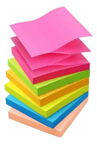 1200 Hojas Notas Adhesivas Neon Tipo Post It 7 6x7 6cm Block Mercadolibre