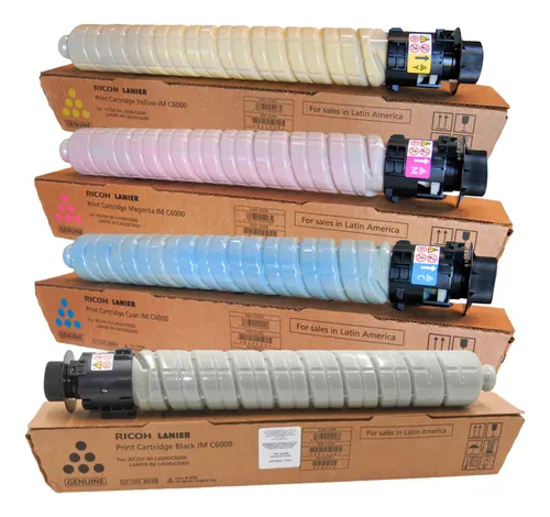 Kit Toner Ricoh Im C4500 Yan Magenta Yellow Y Black Original Kit Toner Ricoh Im C4500 Yan Magenta Yellow Y Black Original
