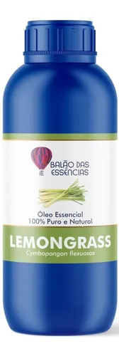 Óleo Essencial Capim Limão Lemongrass 100 Puro 1 Litro Frete Grátis