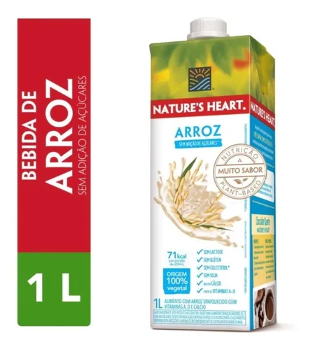 Kit 2 Bebida Vegetal Natures Heart Arroz 1l Nestlé Mercadolivre