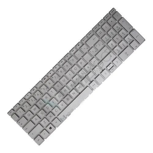 Teclado Para Hp Pavilion 15 Cs0072wm 15 Cs0073cl Cor Prata Frete Grátis