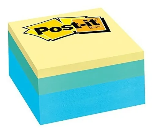 Notas Adhesivas 3x3 Pulg 1 Cubo Azul Eléctrico Ret Envío Gratis
