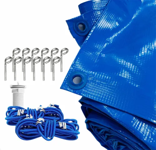 Lona Para Piscina Cobertura Proteção Pvc 500micras 5x3 M | Parcelamento ...