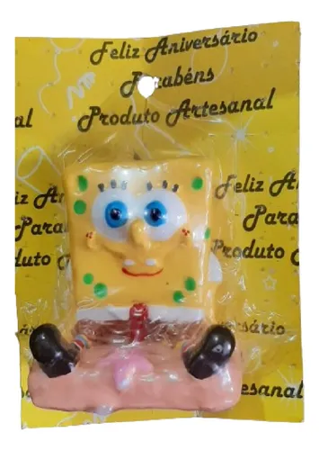 Vela Especial Para Bolo E Festa Aniversário - Bob Esponja | MercadoLivre Vela Especial Para Bolo E Festa Aniversário - Bob Esponja | MercadoLivre