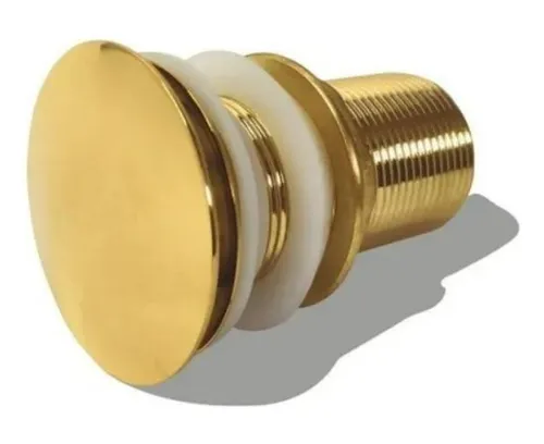 Válvula Ralo Click Pop Up Luxo Inteligente Para Cuba Dourado | MercadoLivre Válvula Ralo Click Pop Up Luxo Inteligente Para Cuba Dourado | MercadoLivre