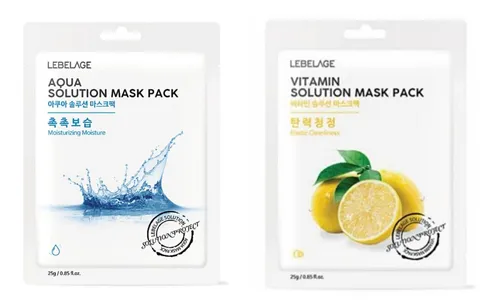 Mascarillas Facial Coreana Aqua And Vitamina Revitaliza 20pz