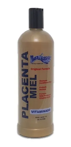 Shampoo Placenta Miel Natural Aceite Original 1 Litro Shampoo Placenta Miel Natural Aceite Original 1 Litro