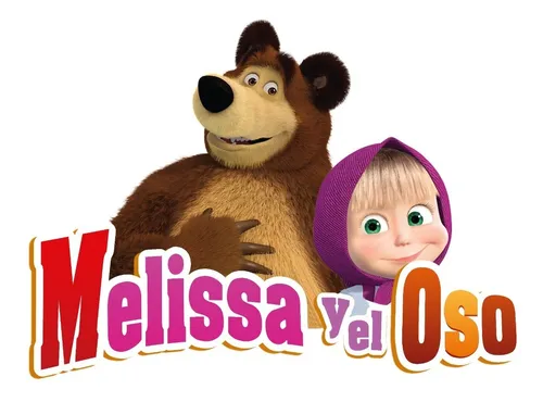 Logo Digital Masha Y El Oso Personalizado Con Tu Nombre Meses Sin