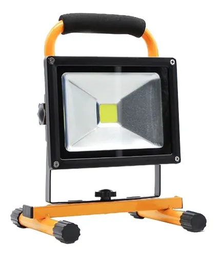 Refletor LED recarregável, lanterna de acampamento, bateria automática ... Refletor LED recarregável, lanterna de acampamento, bateria automática ...