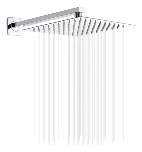 Regadera Cuadrada Tipo Lluvia Acero Inoxidable Baño 20cm | Meses sin ... Regadera Cuadrada Tipo Lluvia Acero Inoxidable Baño 20cm | Meses sin ...