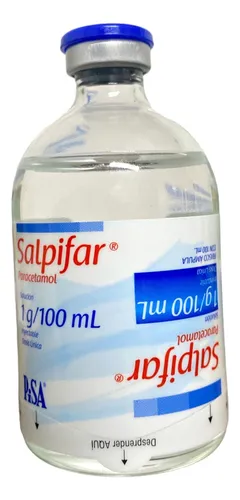 Salpifar Paracetamol Inyectable Solución 1g/100ml Amp 100ml Salpifar Paracetamol Inyectable Solución 1g/100ml Amp 100ml