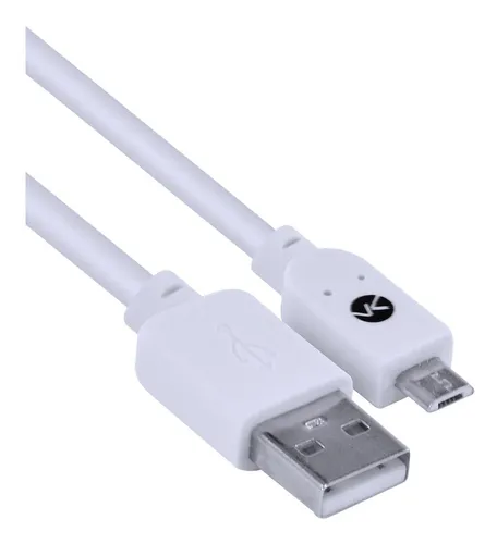 Cable USB X Micro USB B 2.0 de 5 pines, 1 metro, color blanco ... Cable USB X Micro USB B 2.0 de 5 pines, 1 metro, color blanco ...