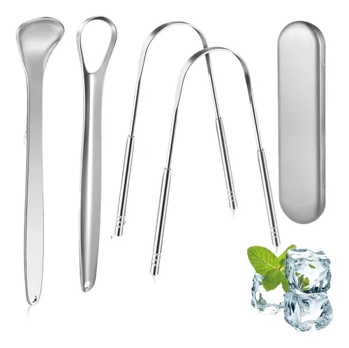Juego De Cuatro Raspadores De Lengua, Limpiador De Lengua | MercadoLibre Juego De Cuatro Raspadores De Lengua, Limpiador De Lengua | MercadoLibre