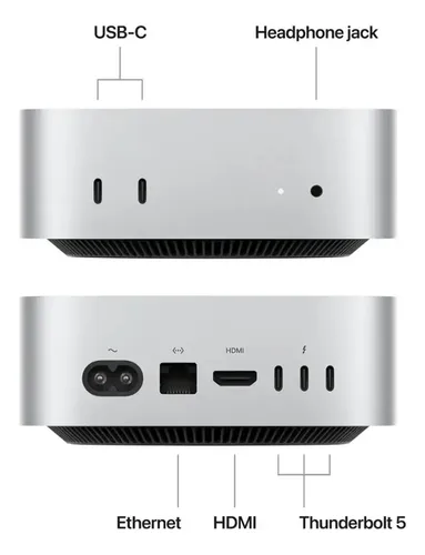 Novo Apple Mac Mini M4 Pro - 24gb Ram - 512gb Ssd - Prateado Novo Apple Mac Mini M4 Pro - 24gb Ram - 512gb Ssd - Prateado