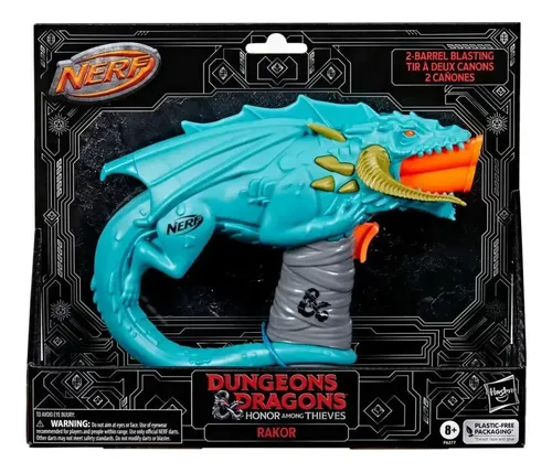 Blaster Nerf Dungeons & Dragons Rakor Con 4 Dardos Elite 2.0 | Envío gratis