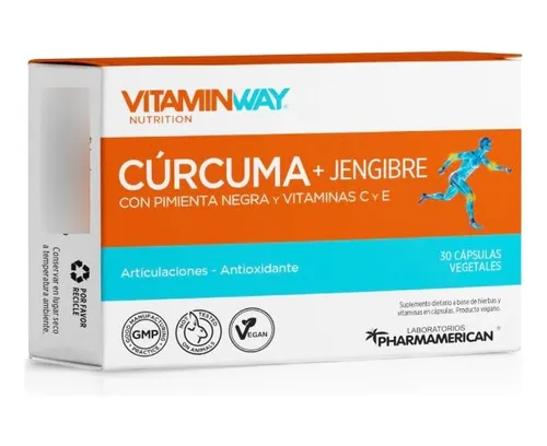 Curcuma + Pimienta Negra + Jengibre Vitamin Way Curcuma + Pimienta Negra + Jengibre Vitamin Way