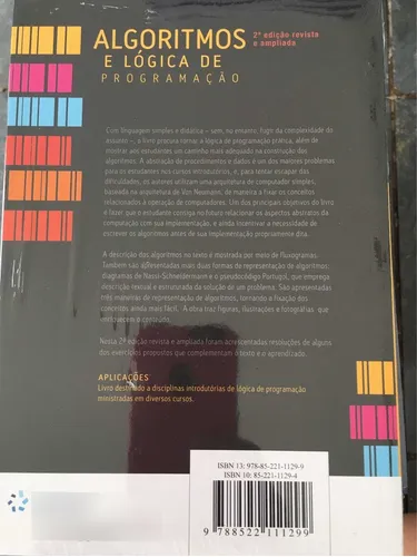 Livro Algoritmos E Logica De Programacao | Parcelamento sem juros Livro Algoritmos E Logica De Programacao | Parcelamento sem juros