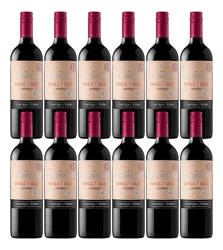 Kit Vinho Tinto Suave Chileno Reservado Sweet Red 750ml | Frete grátis Kit Vinho Tinto Suave Chileno Reservado Sweet Red 750ml | Frete grátis