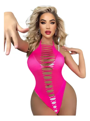 Body Classic Sexy Abertura Cuello Halter De Espalda Abierta Mercadolibre