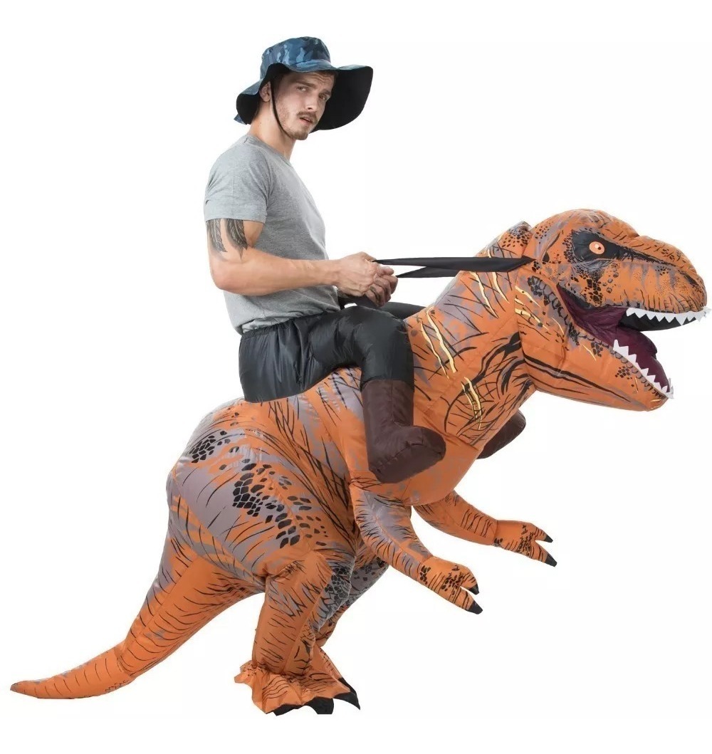 Fantasia Inflável De Dinossauro T Rex Adulto Pronta Entrega Mercado Livre