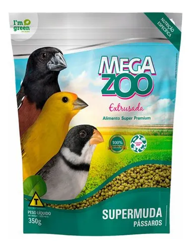 Megazoo Extrusada Pássaros Supermuda (350g) | MercadoLivre Megazoo Extrusada Pássaros Supermuda (350g) | MercadoLivre