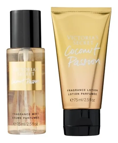 Pack Colonia Y Crema Coconut Pasión Victorias Secret 75 Ml Cuotas