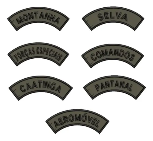 Novo Brevê Manicaca Do Exército Brasileiro Personalizadas | MercadoLivre