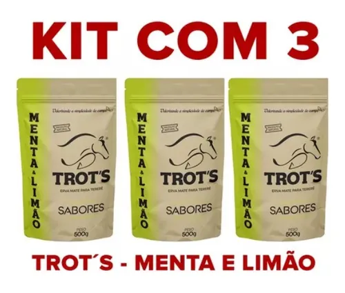 Kit Com 3 Erva Mate Para Tereré Trots Menta E Limão Parcelamento