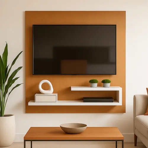 Painel Para Tv 32 Polegadas Rack Suspenso Pequeno Prateleira | Frete grátis