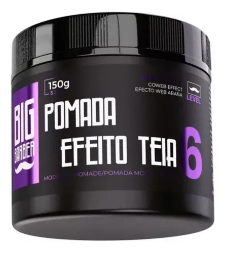 Pomada Modeladora Big Barber Level 6 Efeito Teia 150g | Parcelamento ... Pomada Modeladora Big Barber Level 6 Efeito Teia 150g | Parcelamento ...