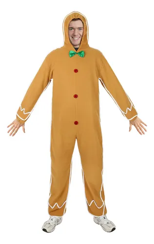 Christmas Gingerbread Man Halloween Adulto Disfraz De Parcelamento
