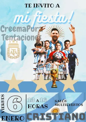Invitación Digital Argentina Campeon Mundial Qatar 2022 en venta en ... Invitación Digital Argentina Campeon Mundial Qatar 2022 en venta en ...