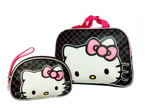 Bolsa Y Cosmetiquera Hello Kitty Sanrio Nuevo Y Original Envío Gratis