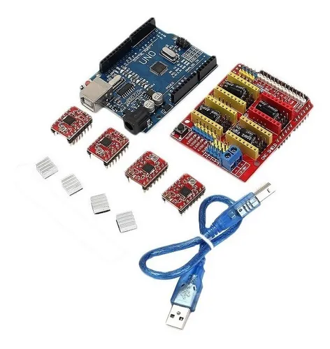 Kit Electronica Cnc Grbl + Arduino + 4 Drivers A4988 | Envío gratis