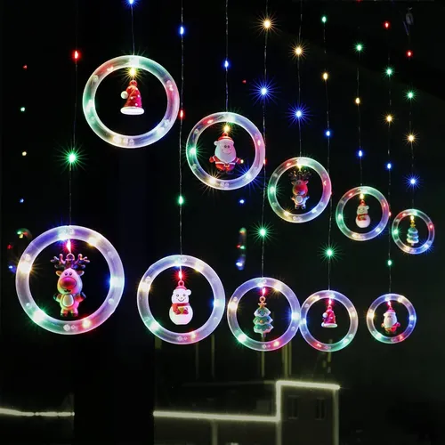Cascada Guirnaldas Navidad Luces Guirnalda Luces Navideñas Cuotas Sin