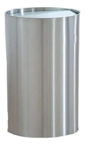 Bote Basura Cilíndrico Acero Inoxidable Tapa Balancín 110 Lt Bote Basura Cilíndrico Acero Inoxidable Tapa Balancín 110 Lt